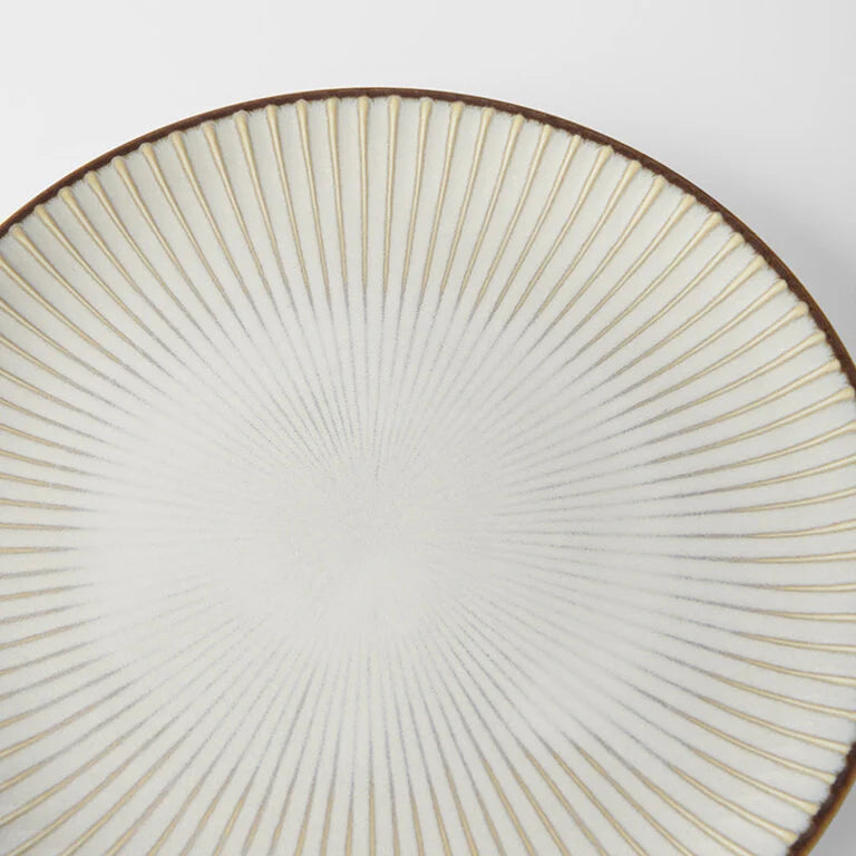 Dinner Plate 23.5cm / White Sendan Glaze |Made in Japan |BEON