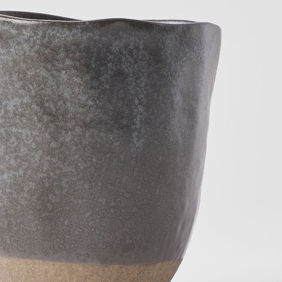 Lopsided Mug 275ml Black & Bisque Glaze |Made in Japan |BEON
