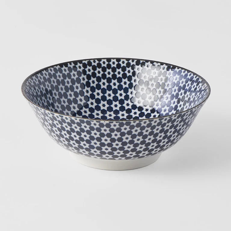 Ramen Bowl 19cm / Star Flower Design |Made in Japan |BEON