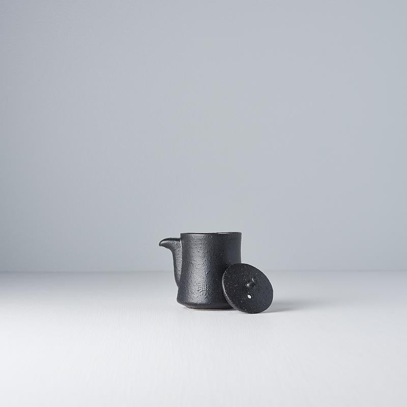 Matte Black Soy Pot in 180 ml |Made in Japan |BEON