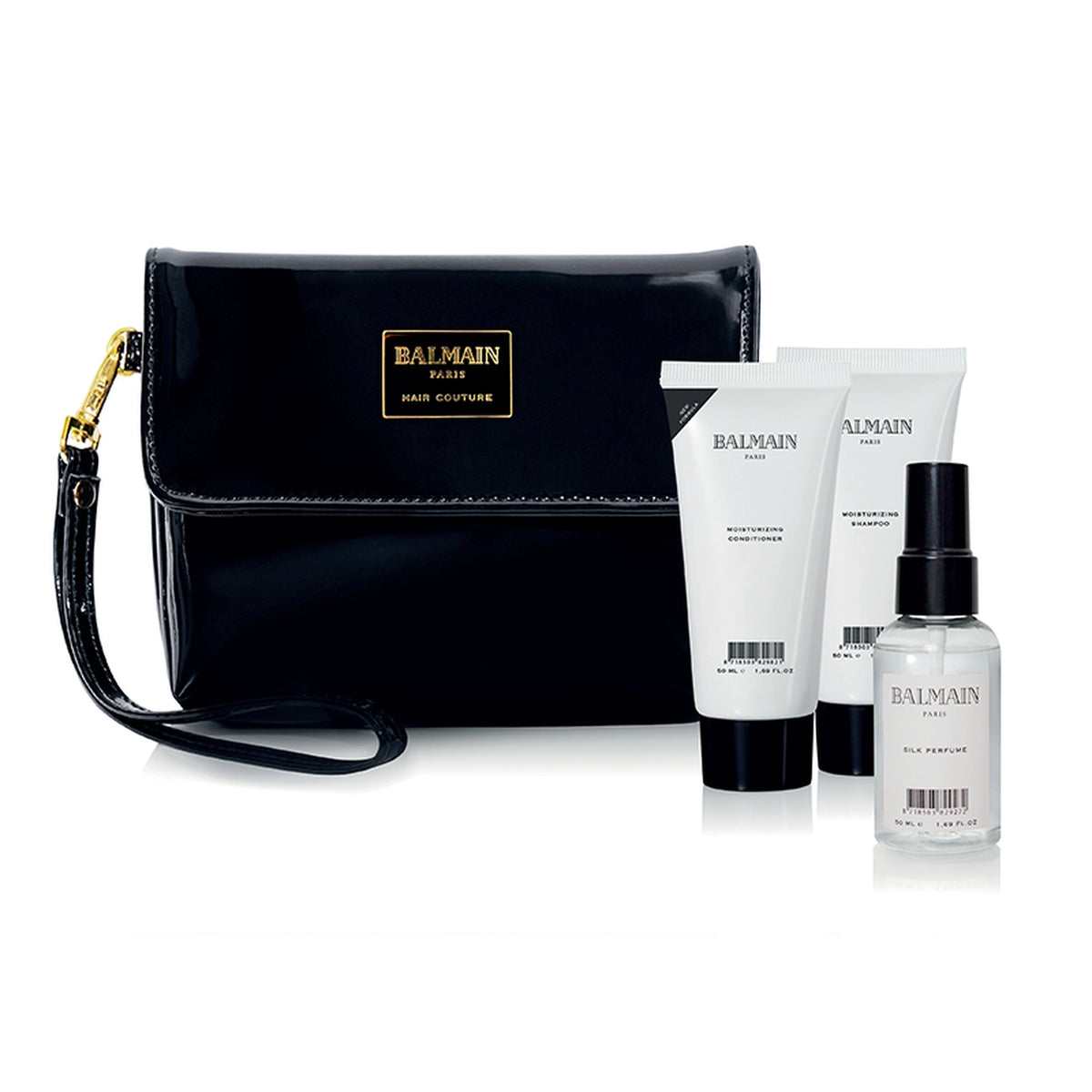 Balmain Paris Black Patent Cosmetic Bag (Limited Edition) |Balmain ...